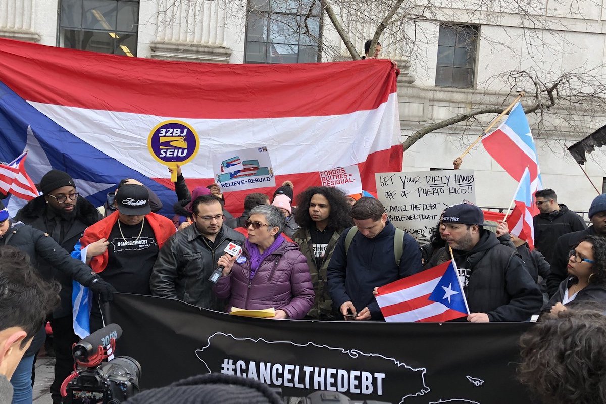 Puerto Rican Diaspora Activists Demand Federal Judge #CancelTheDebt ...